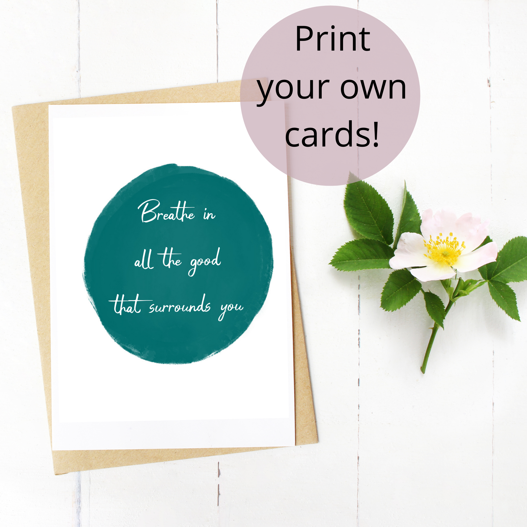 FREE PRINTABLE ART | BREATHE IN THE GOOD | - Bramble Avenue
