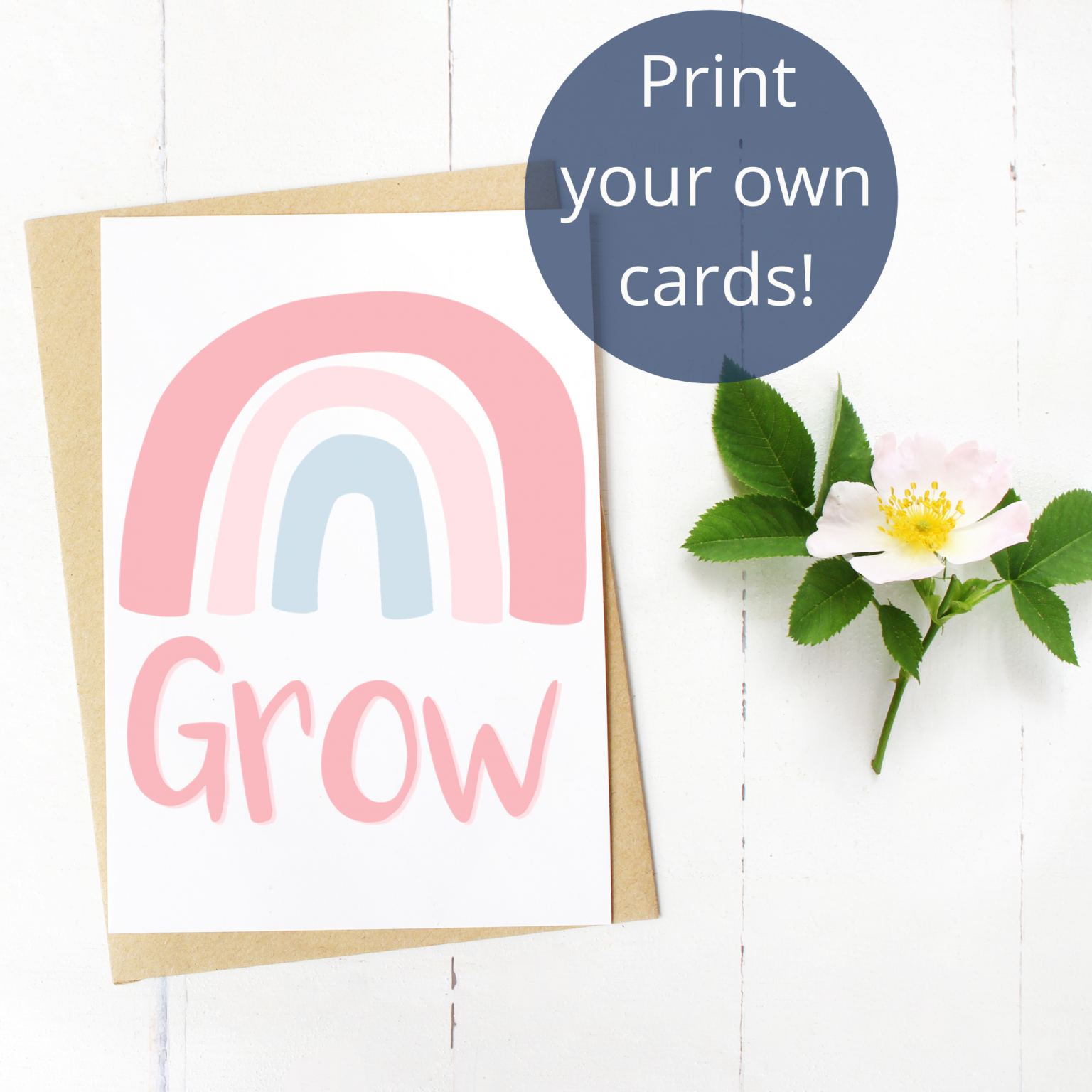FREE PRINTABLE GROW | RAINBOW SERIES | - Bramble Avenue