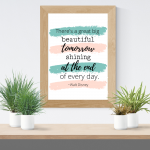 FREE PRINTABLE ART | BEAUTIFUL TOMORROW | - Bramble Avenue