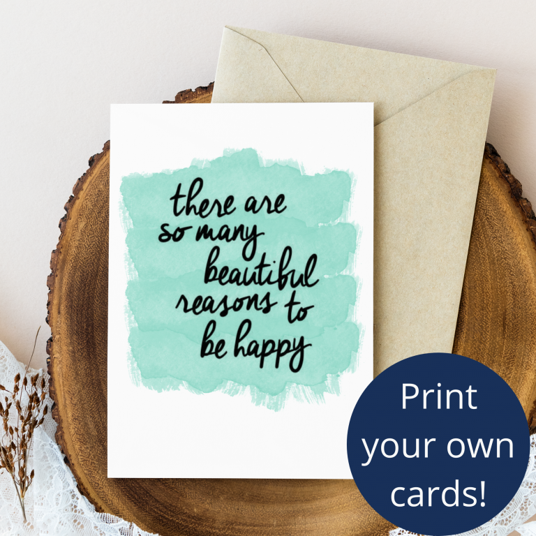 FREE PRINTABLE | REASONS TO BE HAPPY| BRAMBLE AVENUE