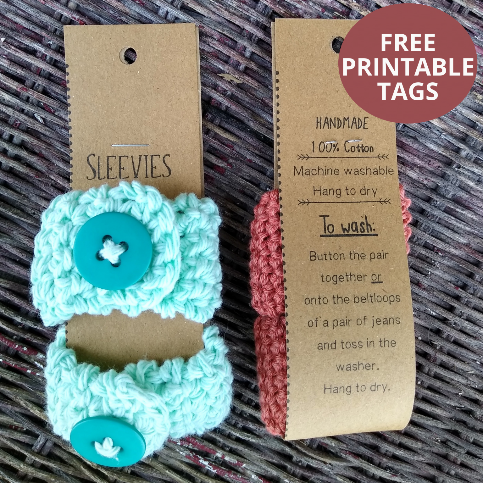SLEEVIE | SLEEVE HOLDER FREE PRINTABLE TAGS