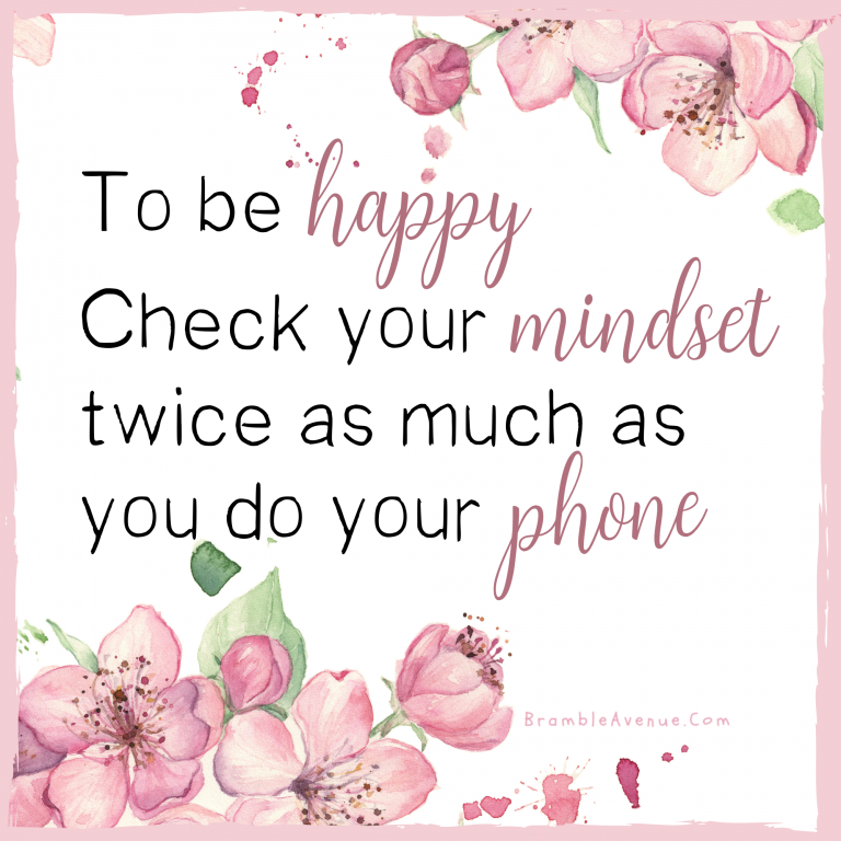CHECK YOUR MINDSET QUOTE | FREE IMAGE | BRAMBLE AVENUE